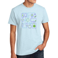 Unisex Wireframe T-shirt Smart Home Solver